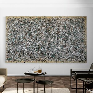 JACKSON POLLOCK XXL Extra Large Original Painting on Canvas - Etsy UK
