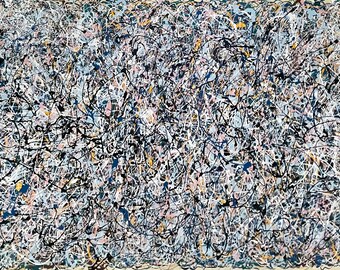 JACKSON POLLOCK XXL Extra Large Original Painting on Canvas Modern Wall ...