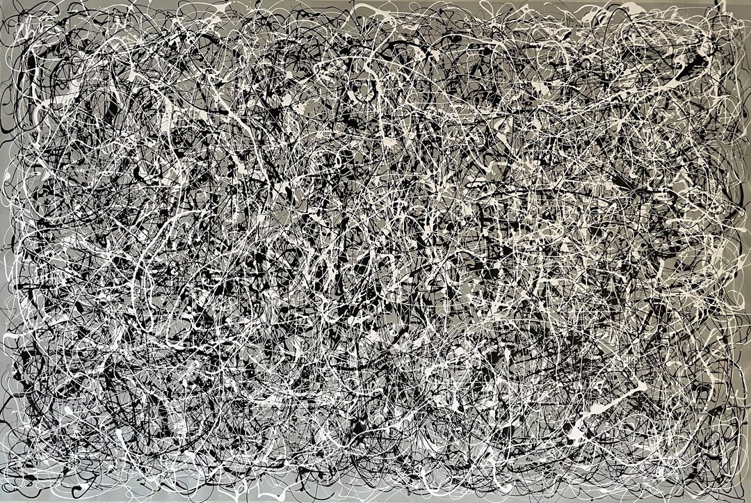 JACKSON POLLOCK XXL Extra Large Original Painting on Canvas Modern Wall ...