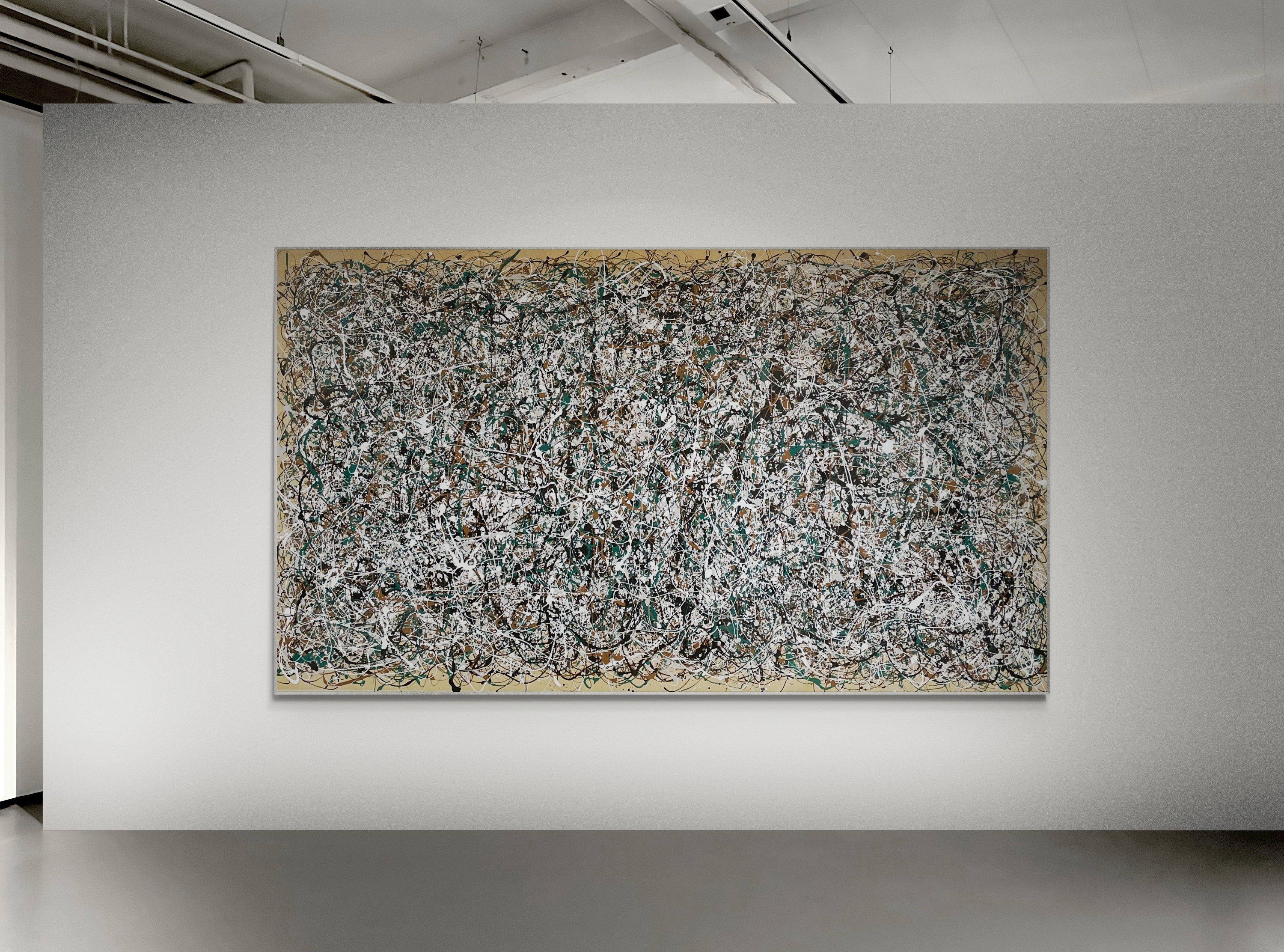JACKSON POLLOCK XXL Extra Large Original Painting on Canvas - Etsy UK