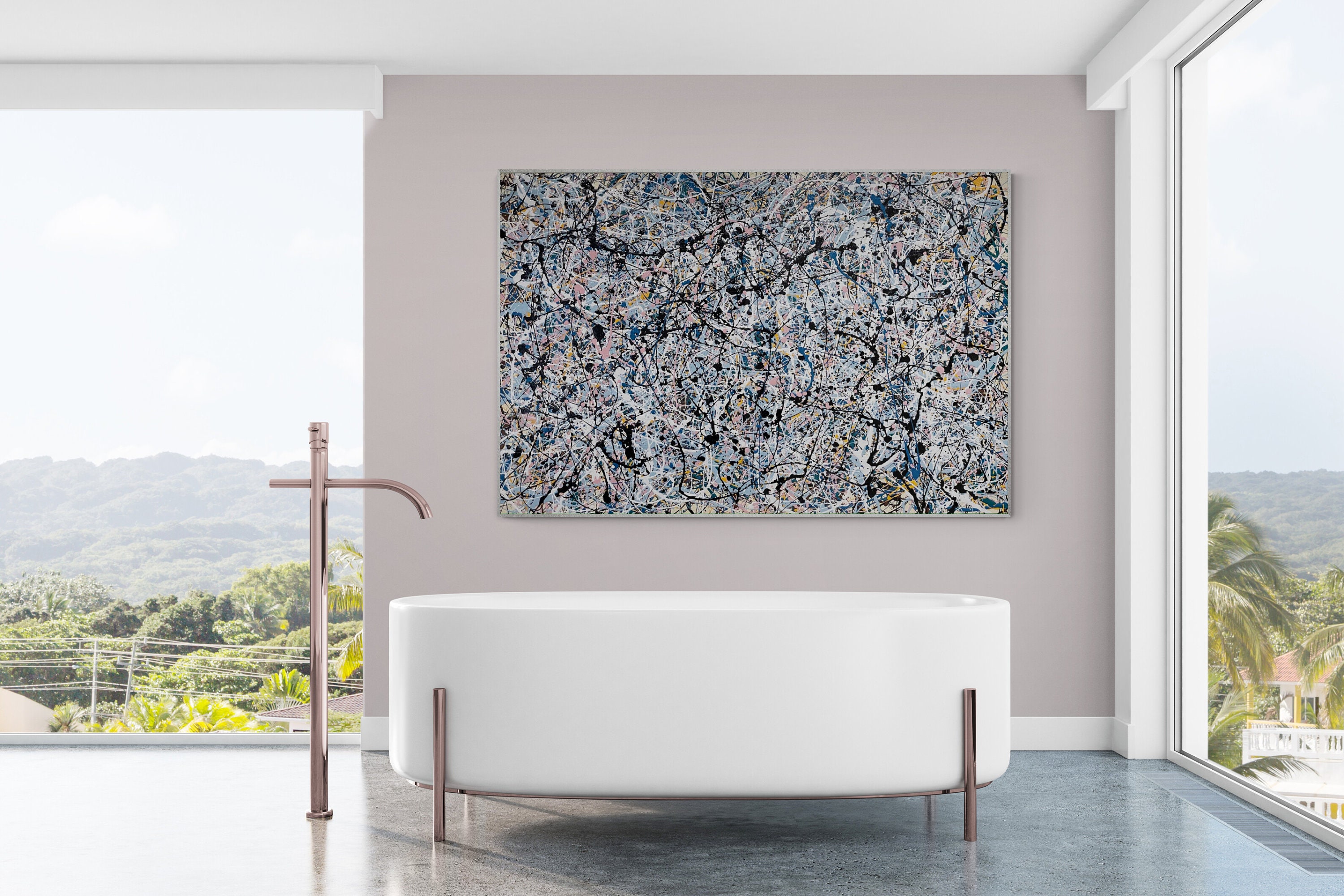 59x39 JACKSON POLLOCK XXL Extra Large Original - Etsy UK