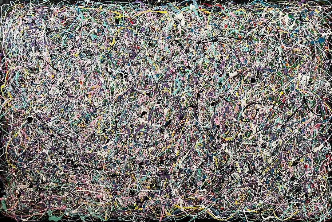 JACKSON POLLOCK XXL Extra Large Original Painting on Canvas Modern Wall ...