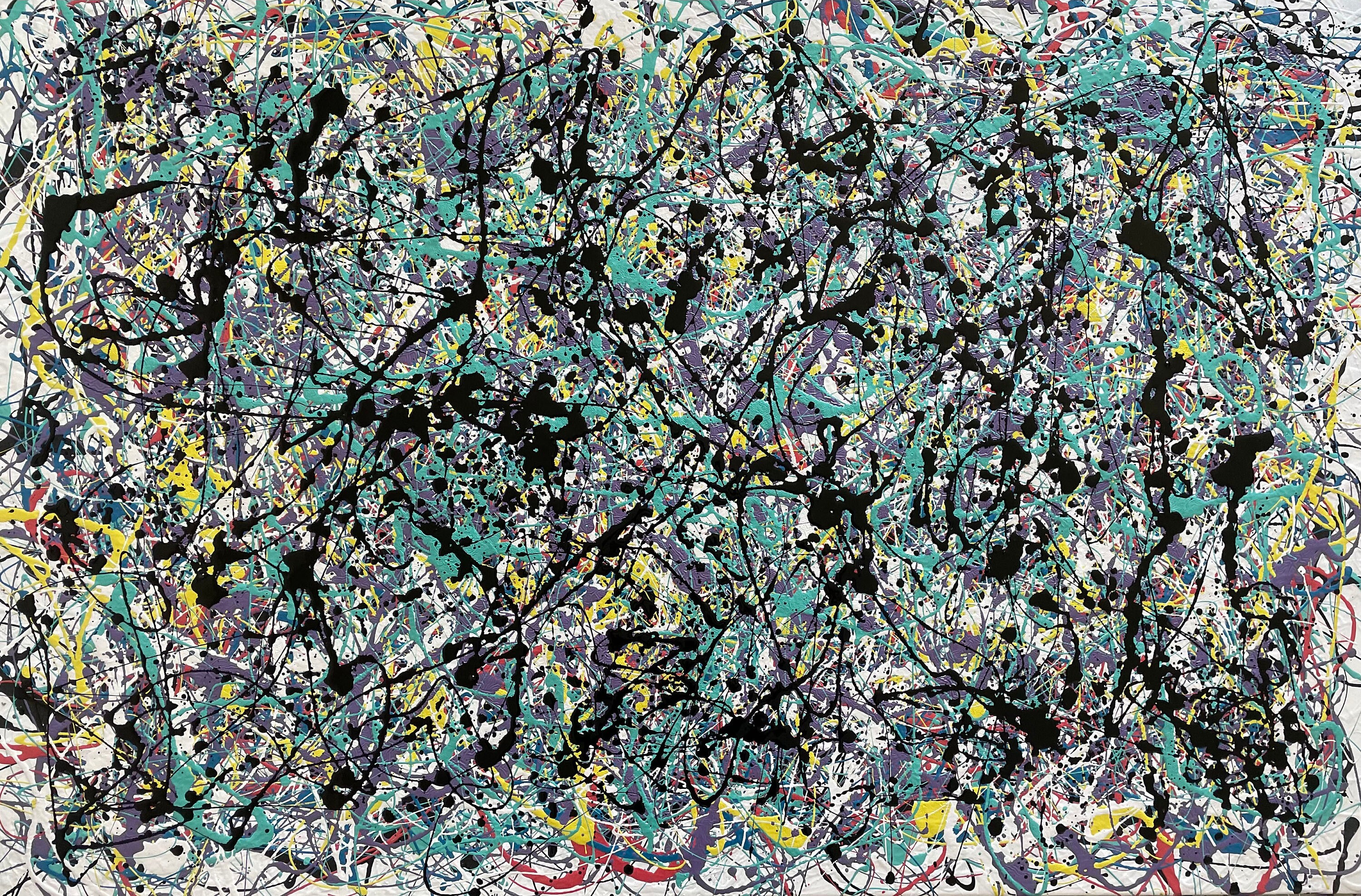 JACKSON POLLOCK XXL Extra Large Original Painting on Canvas Modern Wall ...