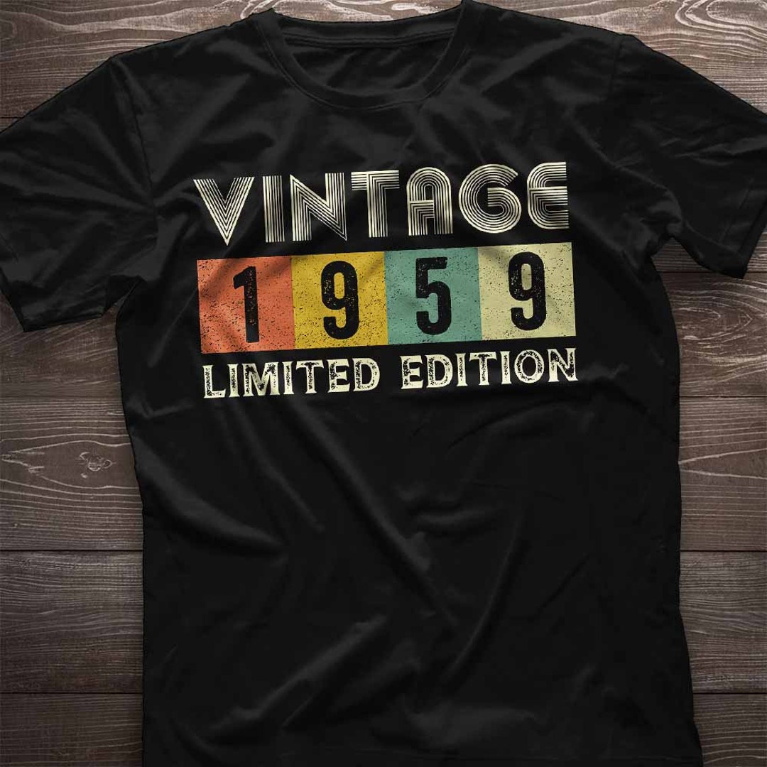 1959 Birthday Shirt. 65th Birthday Shirt. 65th Birthday Gift. Vintage ...