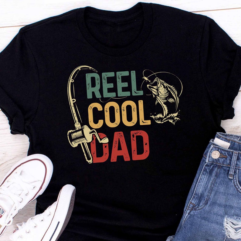 Fishing Gift for Dad Fishing Dad Shirt Reel Cool Dad - Etsy