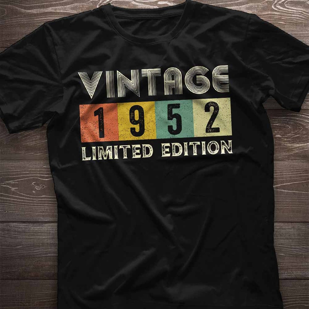 1952 Birthday Shirt. 72nd Birthday Shirt. 72nd Birthday Gift. Vintage ...