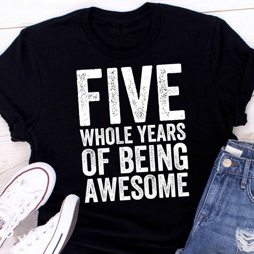 5th Birthday Shirt for Boys, Five Year Old Birthday Shirt, Fifth ...