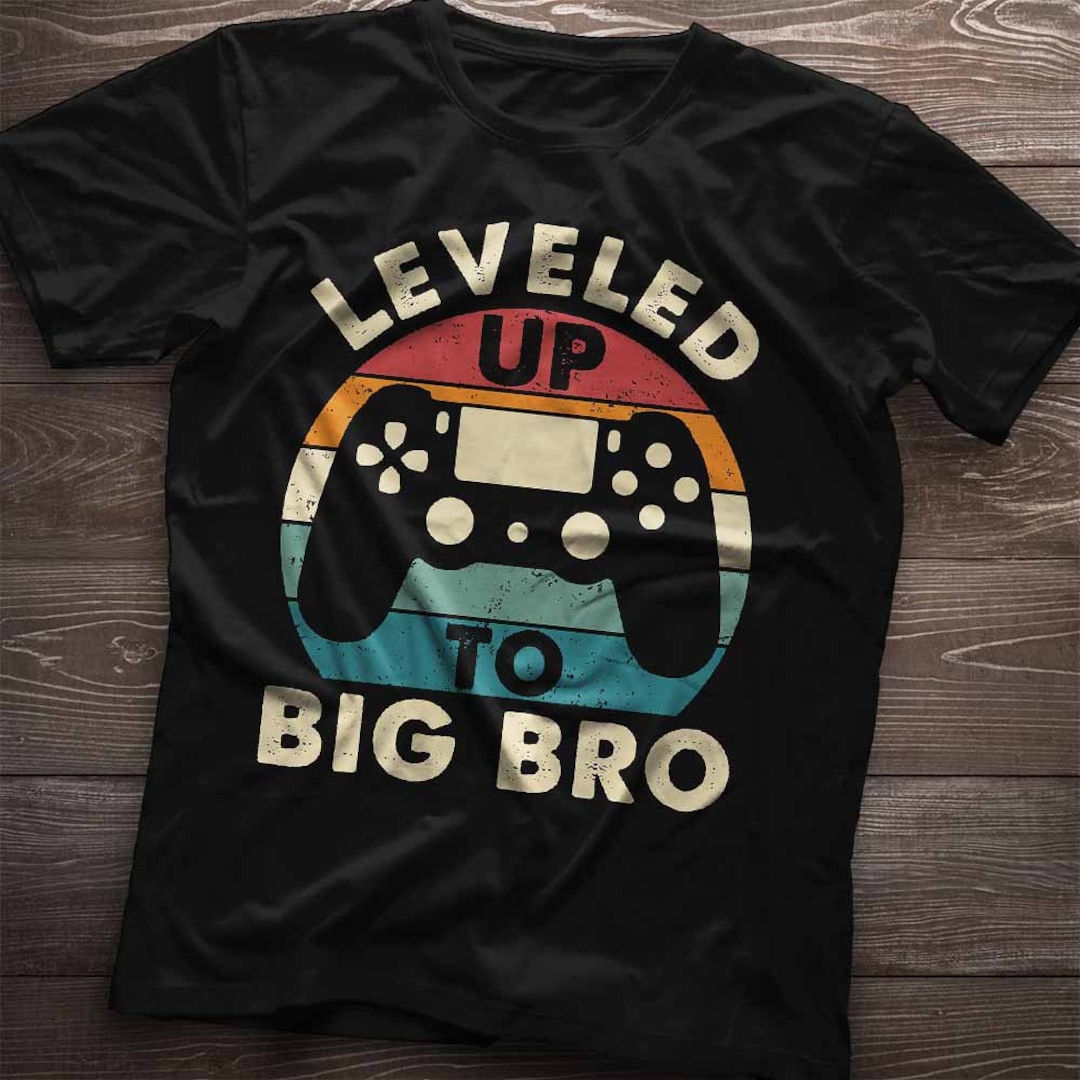 I Leveled up to Big Bro Tshirt, Big Bro Shirt, Big Brother, Big Bro ...