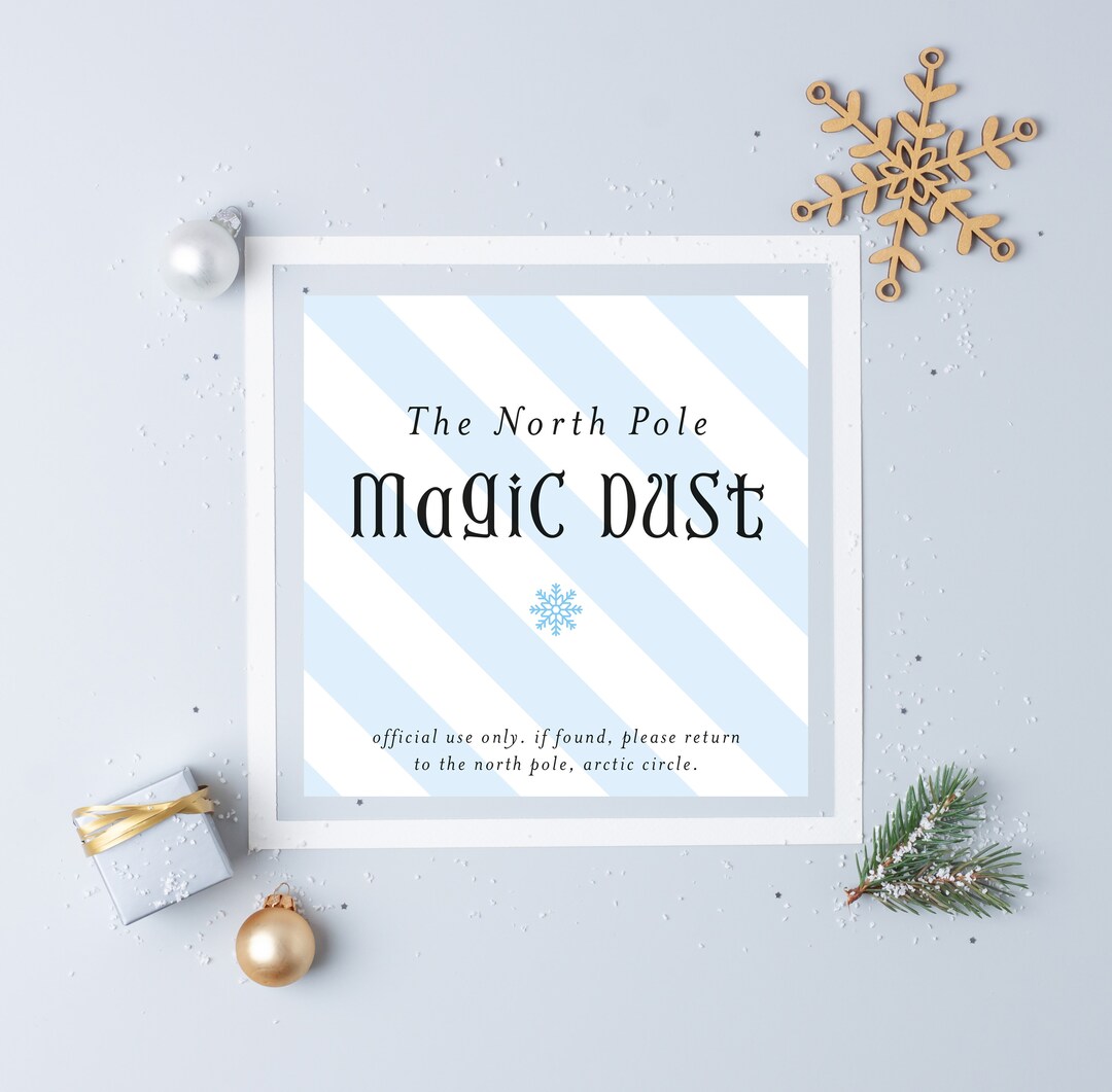 North Pole Magic Dust Magic Dust santa Magic Dust christmas Magic ...