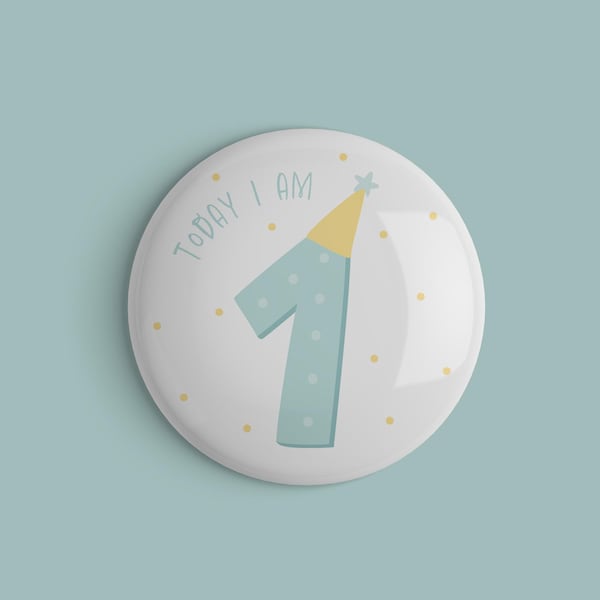 First Birthday Badge - Etsy UK