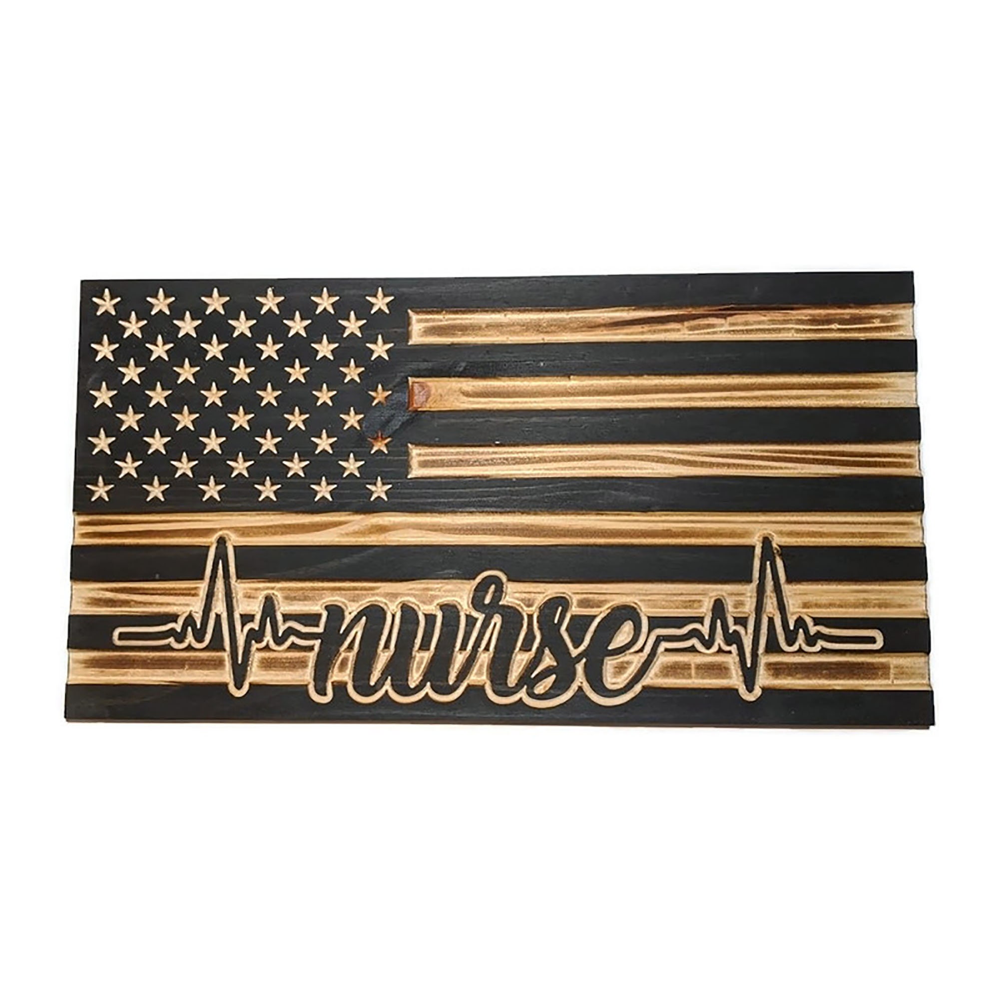 Rustic Wooden American Nurse Flag - Etsy