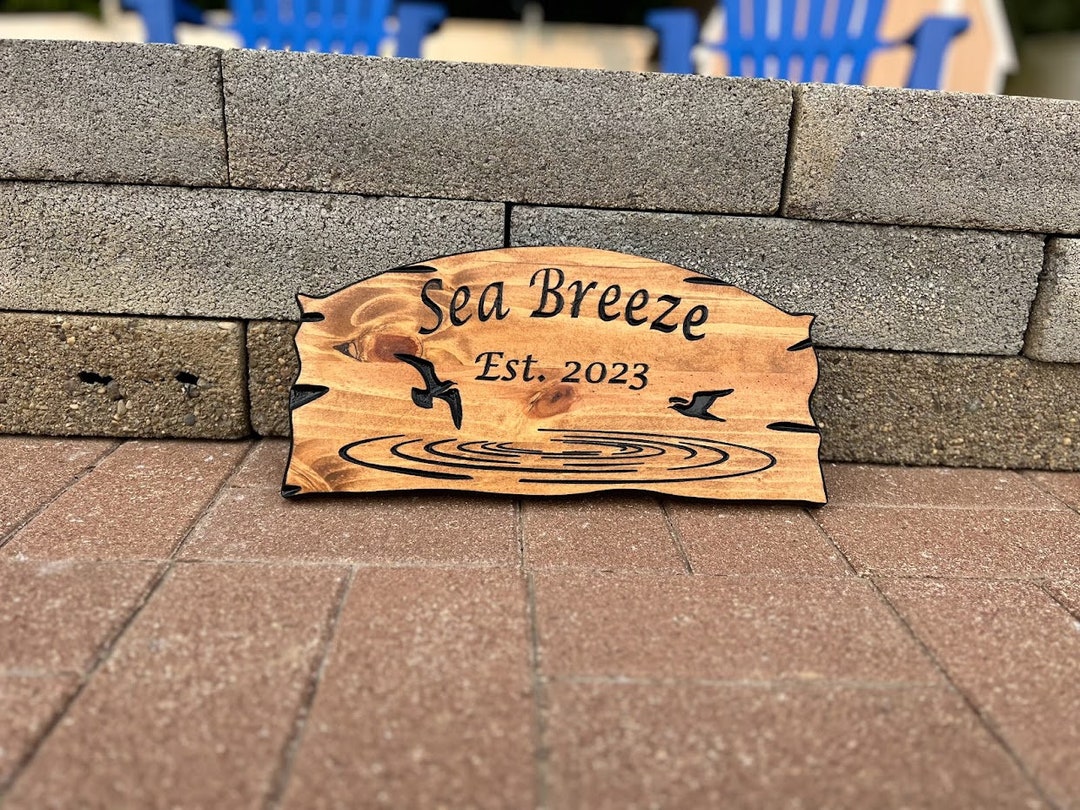 Outdoor Signs, Wooden Carved Cabin Sign, Custom Wood Sign, Custom Camp ...