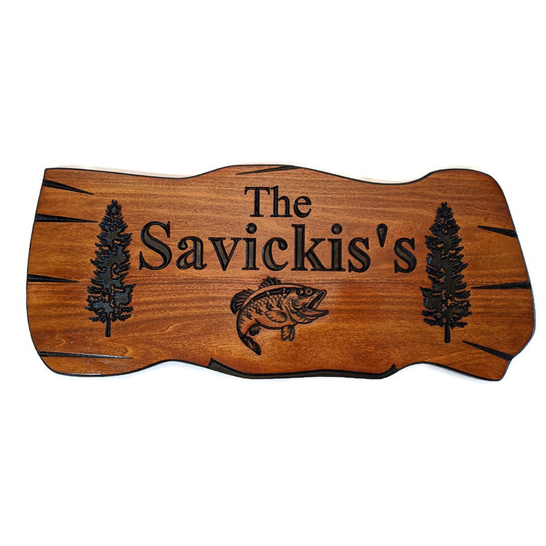 Outdoor Carved Sign - Man Cave Sign - Sign for Cabin- Personalized Sign ...