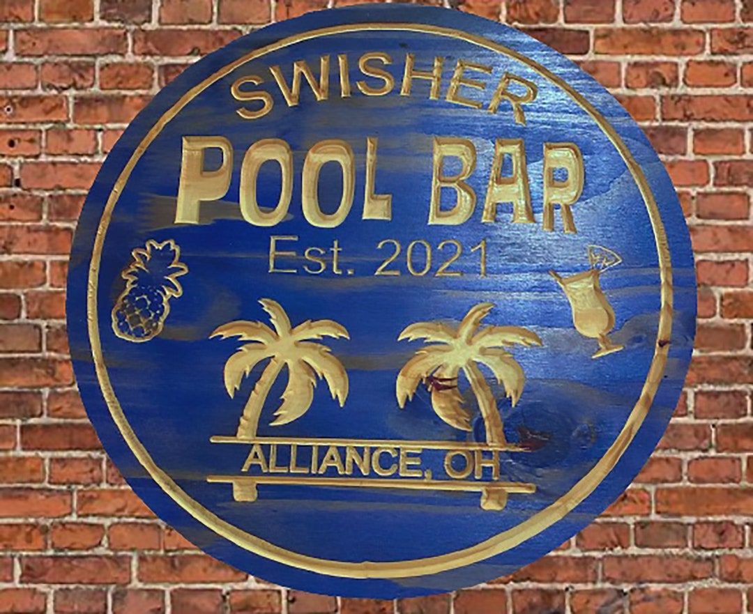 Rustic Wood Sign Custom Pool Sign Personalized Pool Resort - Etsy