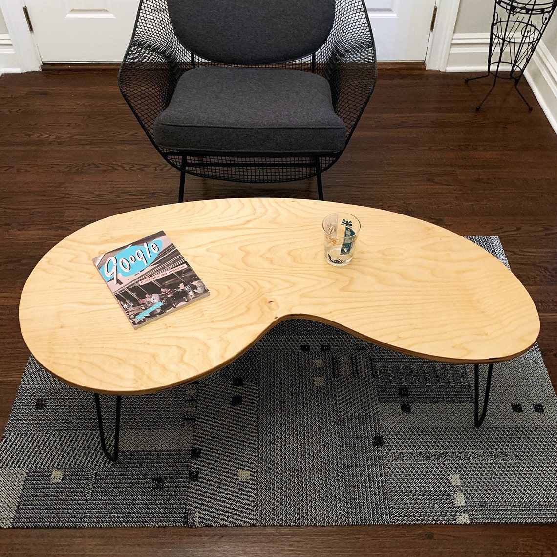 Kidney Bean Table Mid Century Coffee Table Handmade MCM | Etsy