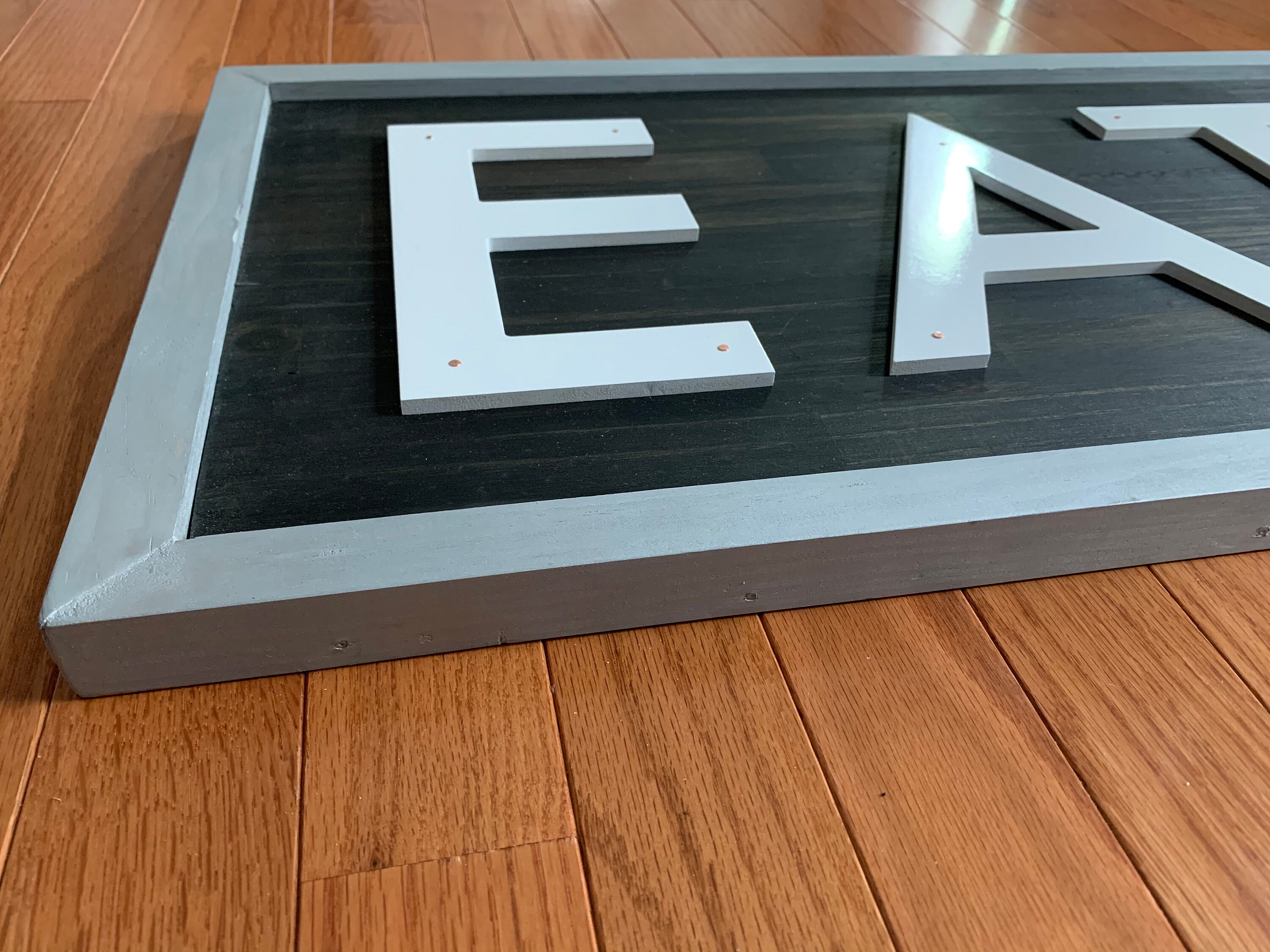 Handmade EAT Sign Wood Cutout Letters Rustic Home Decor Modern ...