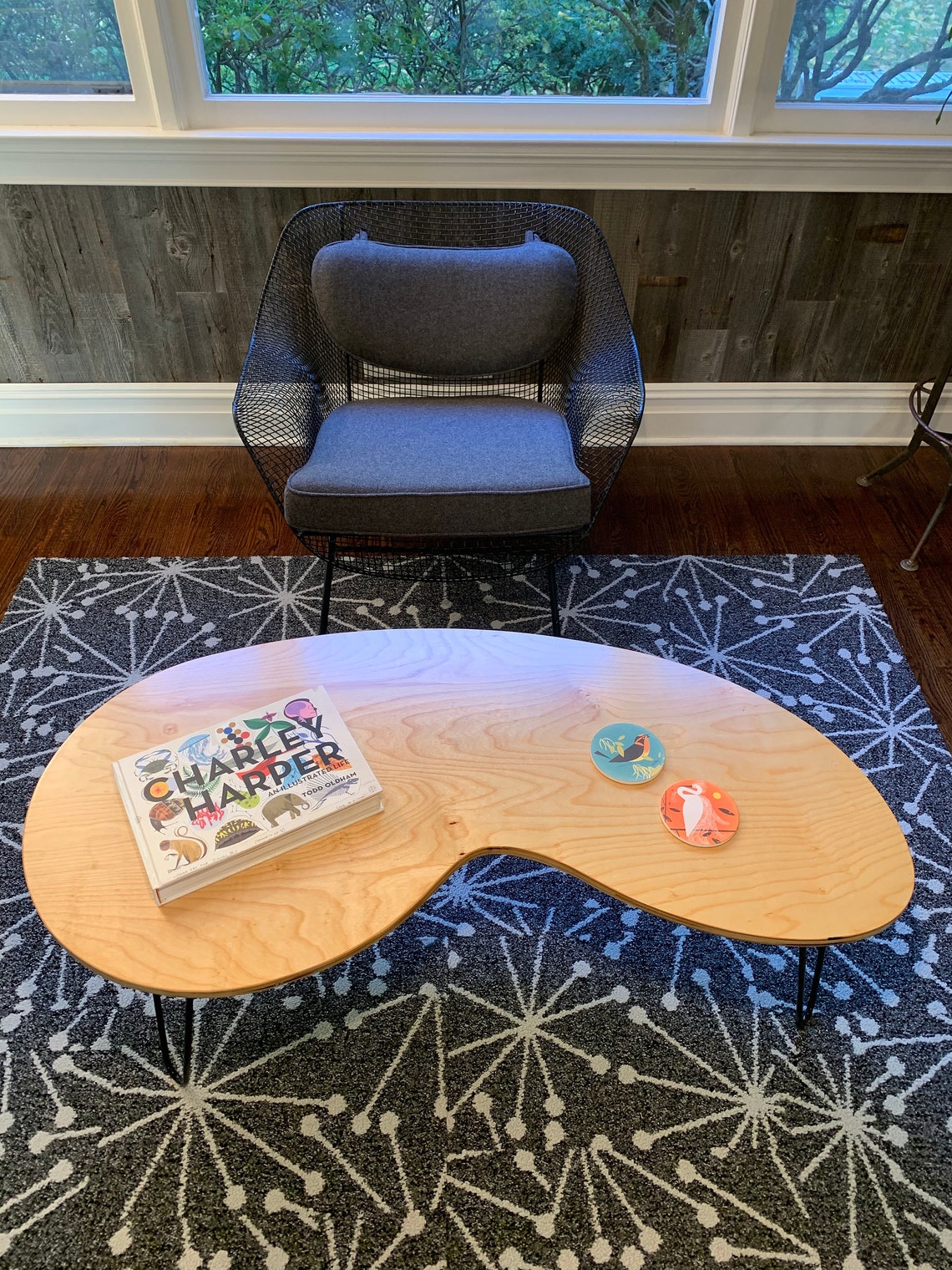 Kidney Bean Table Mid Century Coffee Table Handmade MCM - Etsy