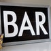 Wood BAR Sign Cutout Letters | Handmade Wood Sign | Modern Farmhouse ...
