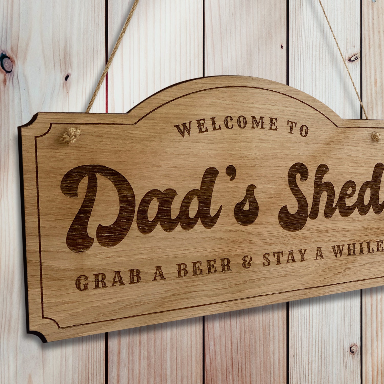Dad's Shed Wooden Shed Sign Outdoor Signs Wooden Carved - Etsy UK