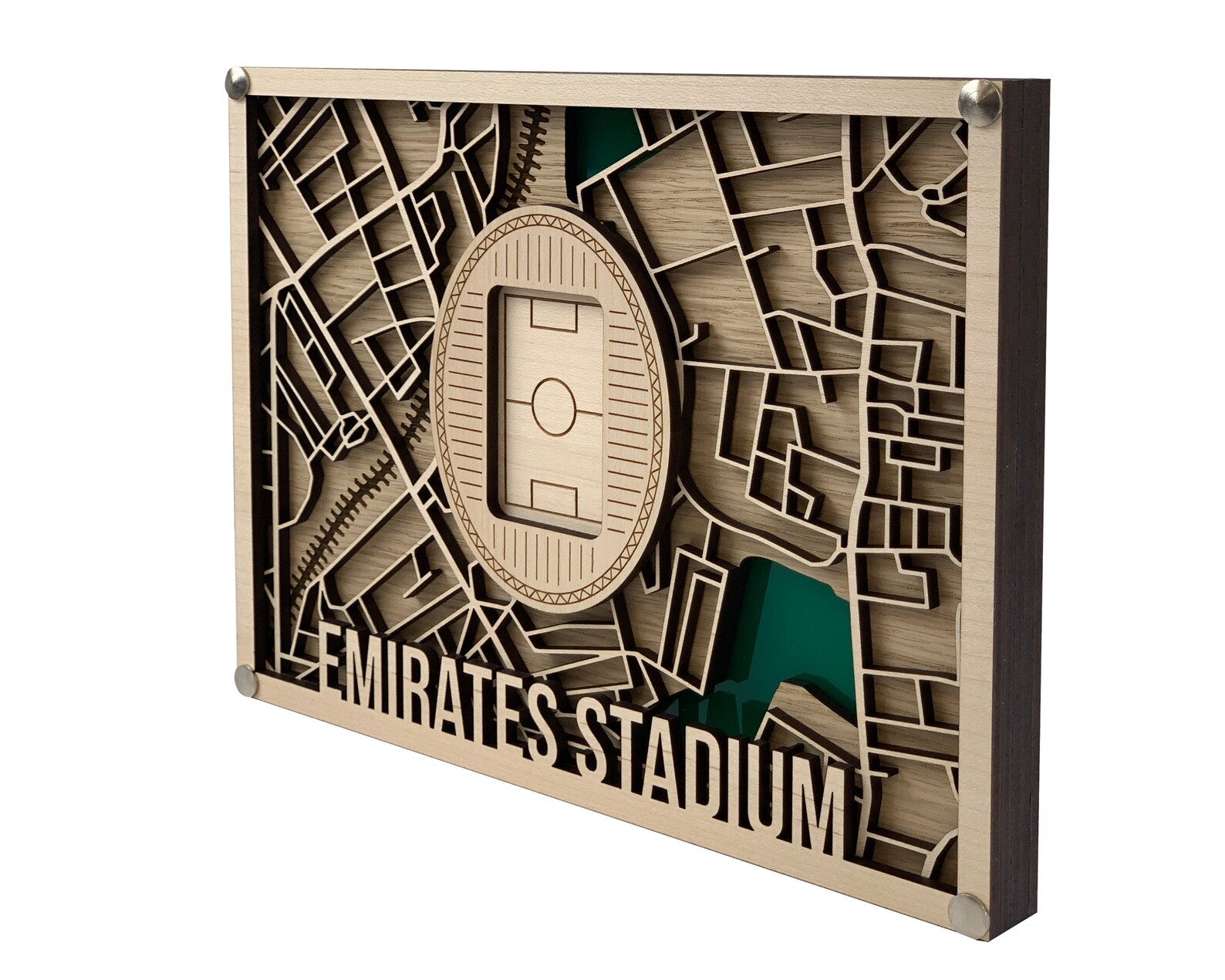3d Wooden Arsenal FC Map Arsenal Gift Emirates Football | Etsy