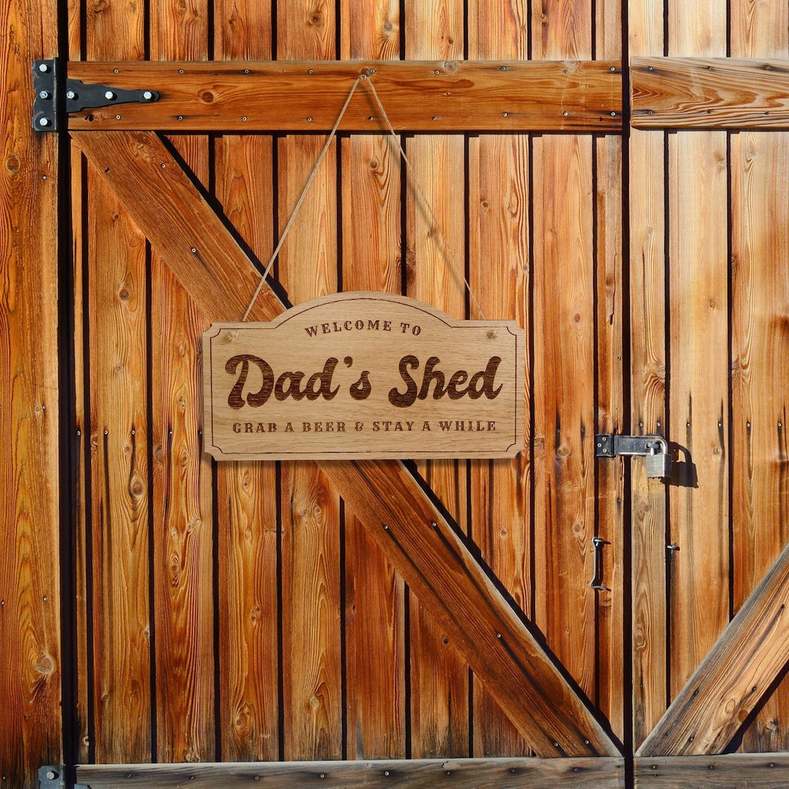 Dad's Shed Wooden Shed Sign Outdoor Signs Wooden Carved - Etsy UK