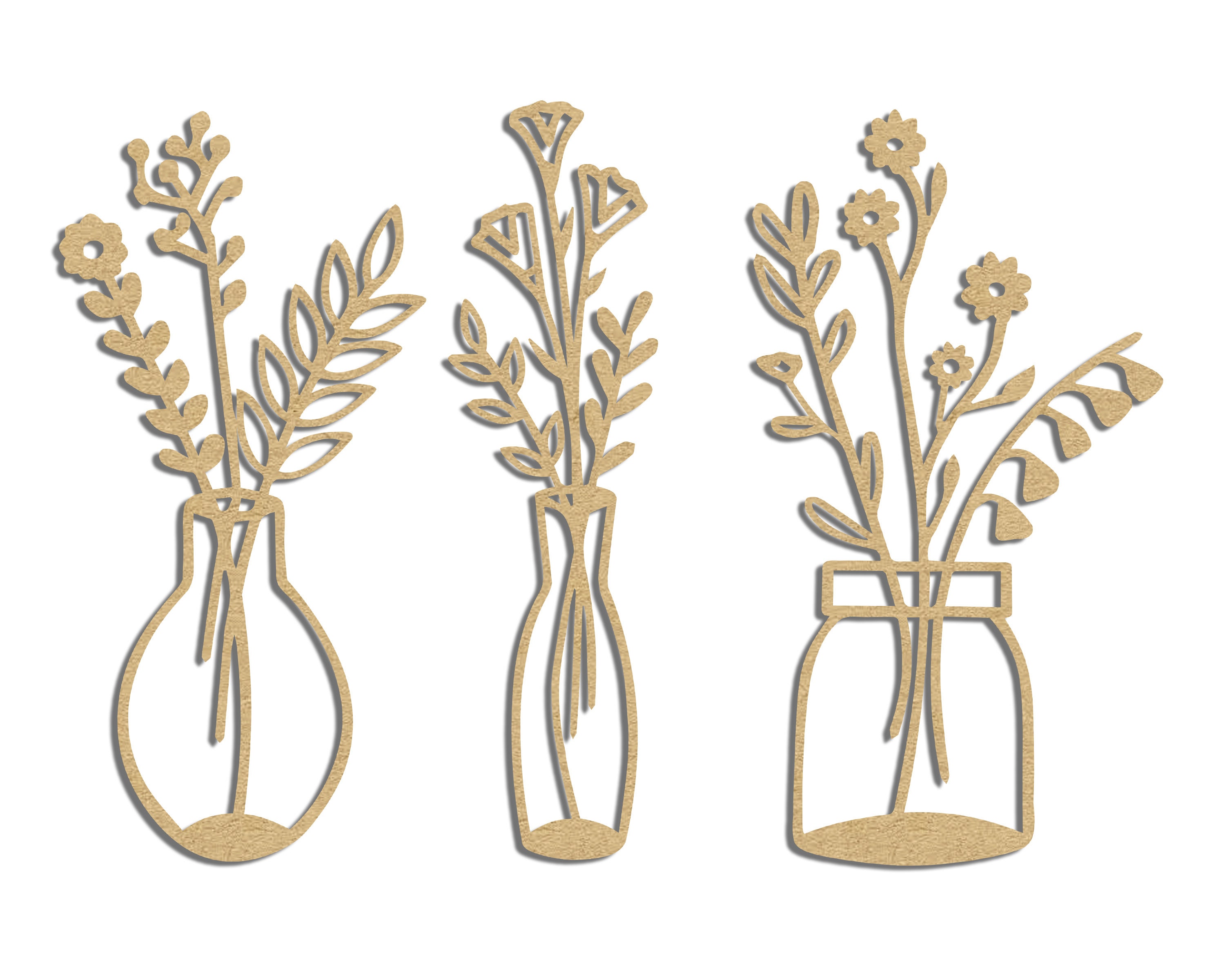 Spring Flower Wall Decor Set Wall Art Flower Sign Living - Etsy UK