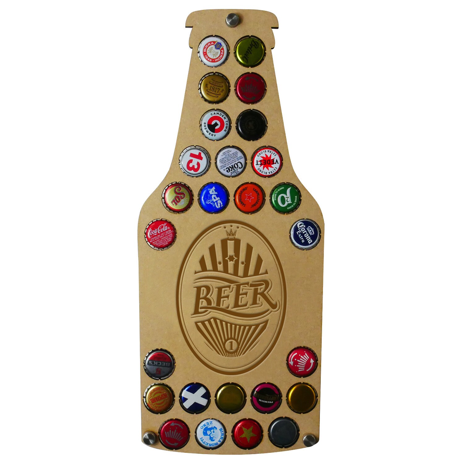 Beer Bottle Cap Holder 26 Bottle Top Display Holder With - Etsy UK