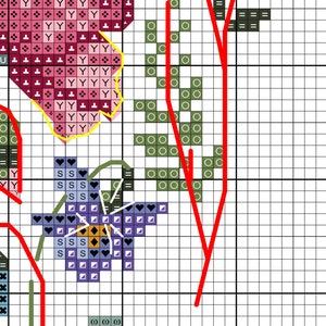Spring Flowers Cross Stitch Pattern, Irises Snowdrops Forgetmenots ...