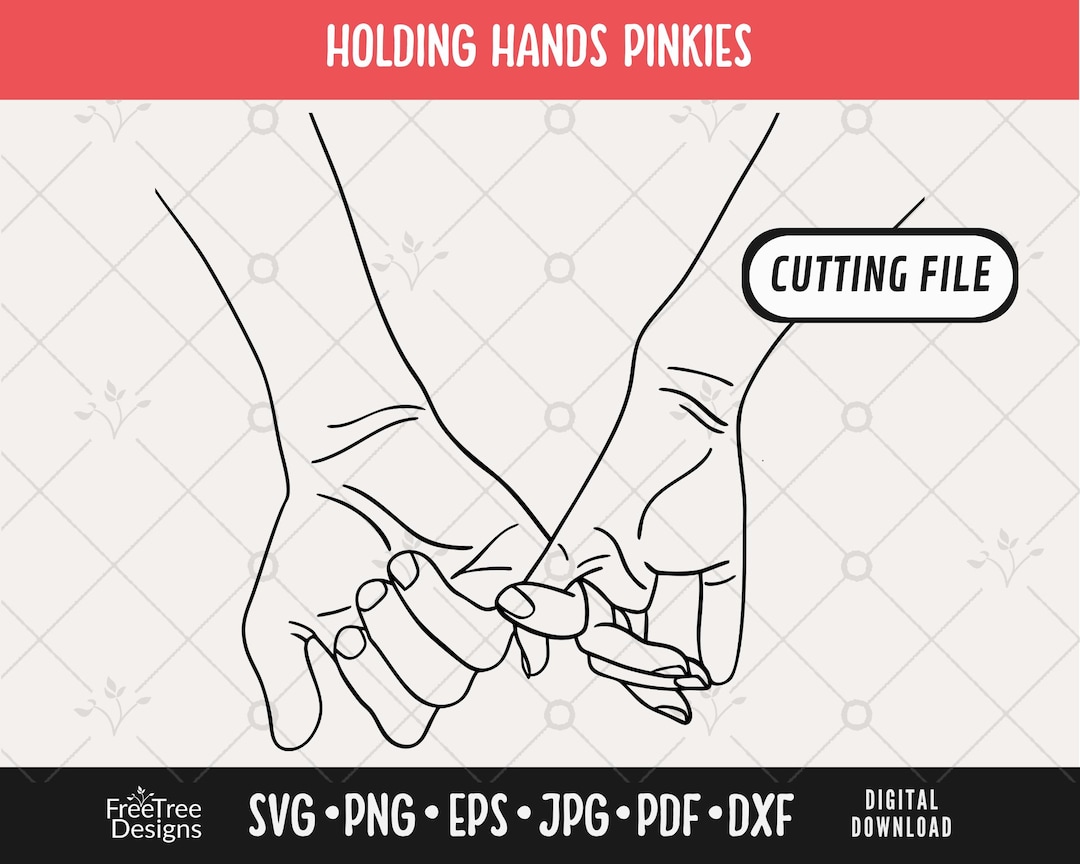 Holding Hands Pinkies SVG, Pinky Promise PNG, Pinky Swear Best Friends ...