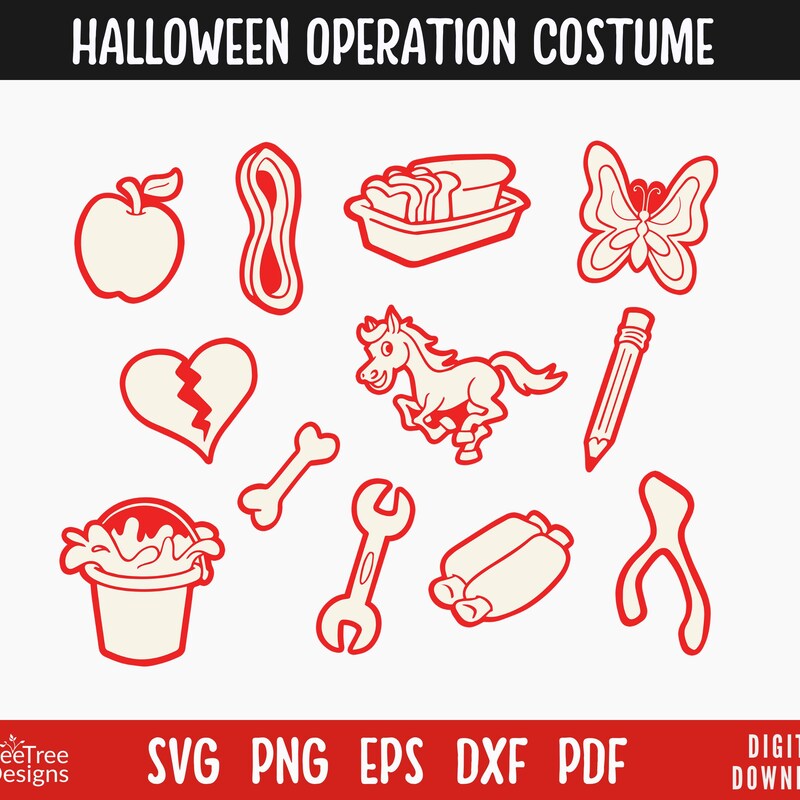 Printable Operation Game Pieces - Etsy