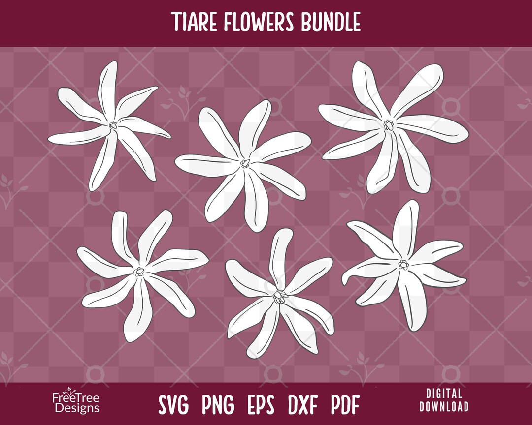 Tiare Flower SVG - Etsy