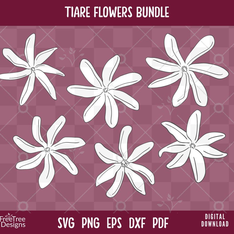 Tiare Flowers - Etsy