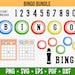 Bingo Bundle SVG: Bingo Balls, Numbers, Card Cut File (digital Download ...