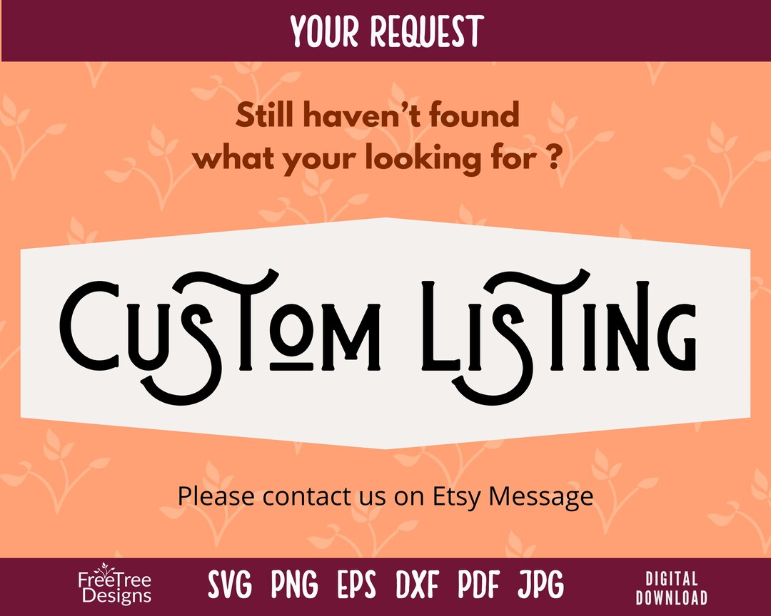 Custom SVG, Custom PNG, Personalized SVG, Custom Cricut File, Custom ...