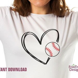 Baseball Stacked Hearts Svg, Baseball Heart Love Png, Baseball Monogram ...