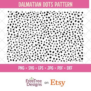 Dalmatian Dots Background SVG, Dalmatian Pattern Frame PNG, Dalmatian ...