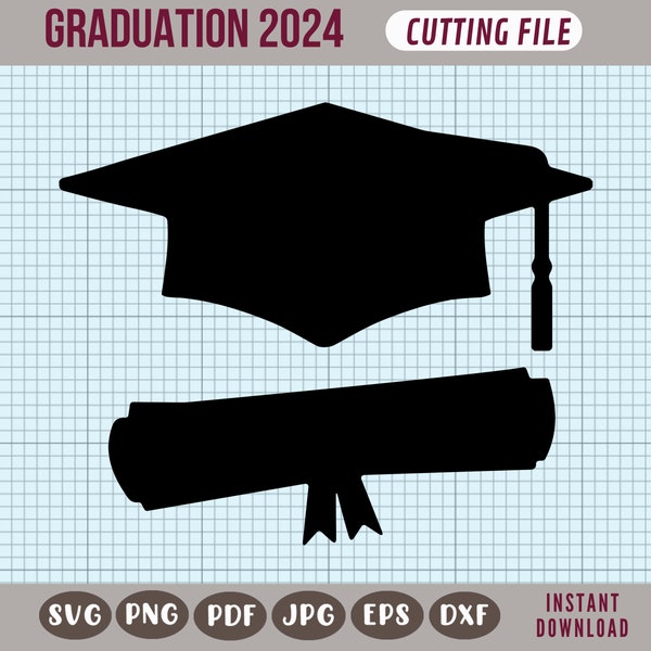 Graduation Hat Svg - Etsy