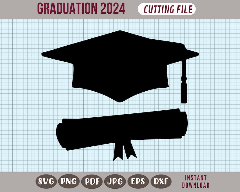 Graduation Cap SVG, Graduation 2024 Hat PNG, Class of 2024, Graduate ...