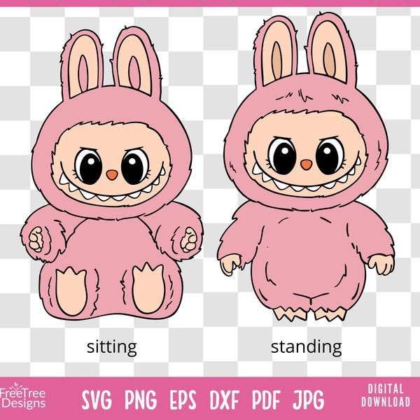 Labubu Sitting - Etsy