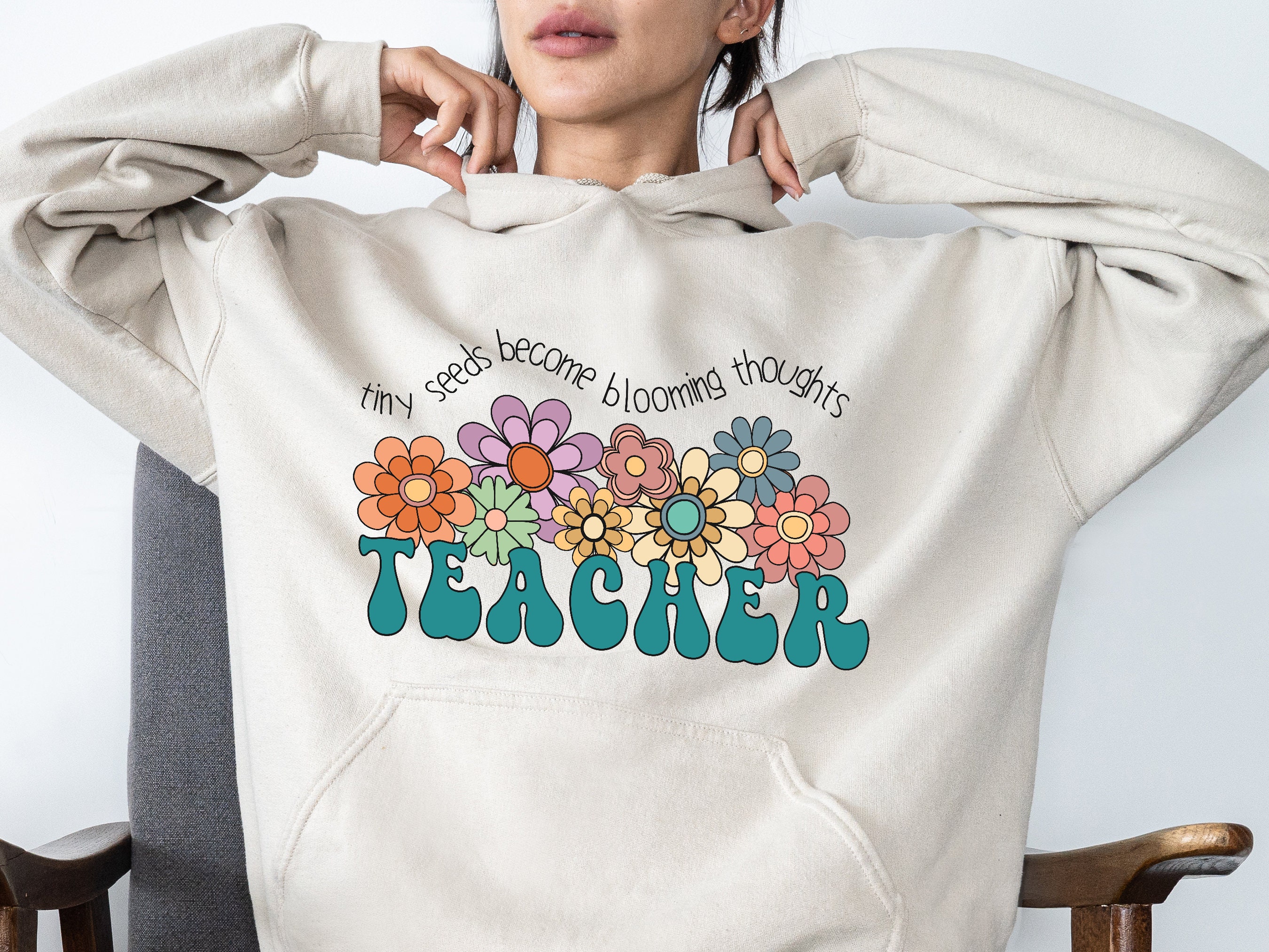 Retro Teacher PNG SVG, Flower Teachers Life Clipart Sublimation, Back ...