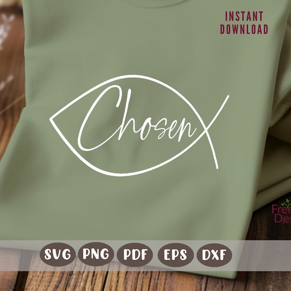 Chosen Fish Svg - Etsy