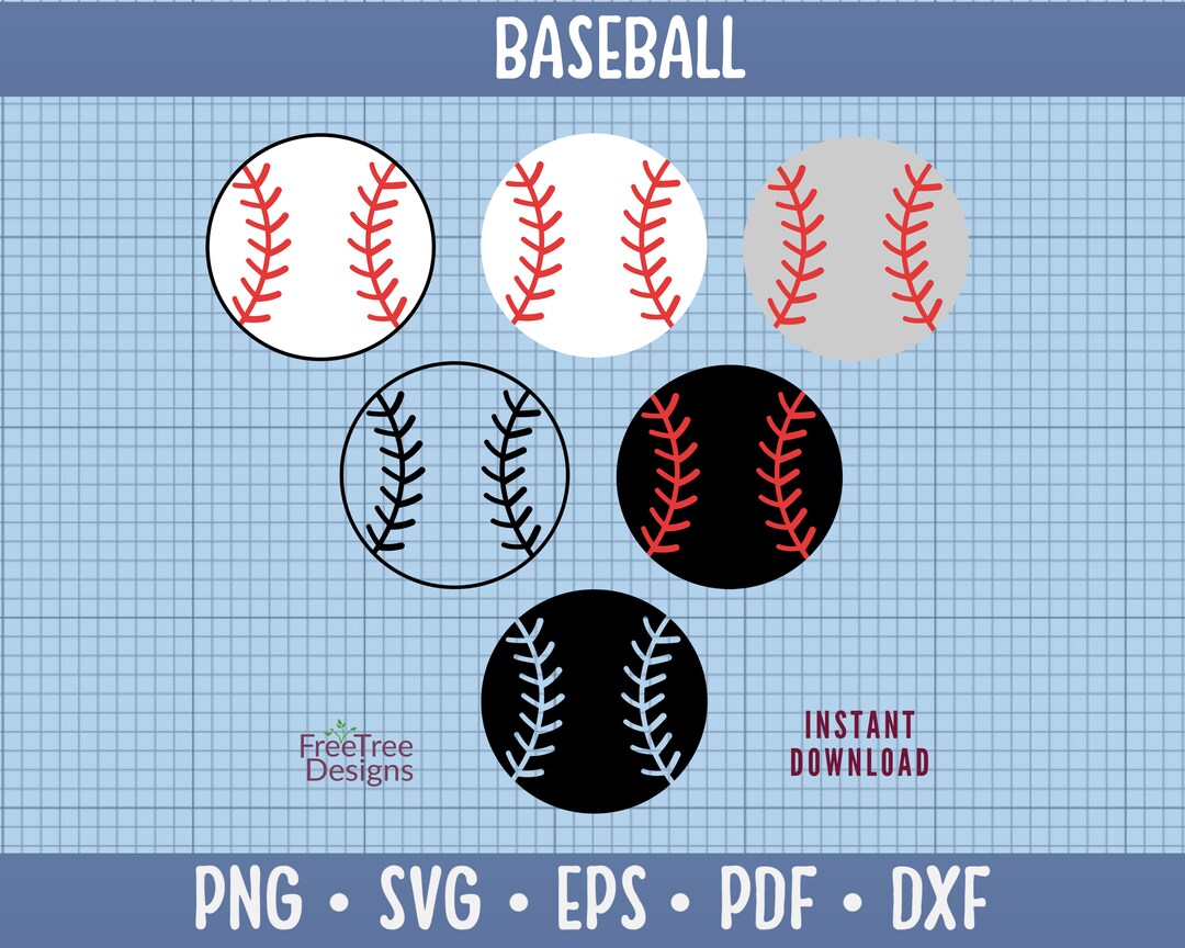Baseball SVG, Baseball Clipart PNG, Multi Layered Vector SVG, Laser Cut ...
