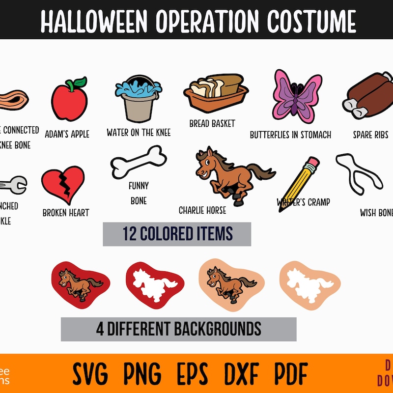 Printable Operation Game Pieces - Etsy