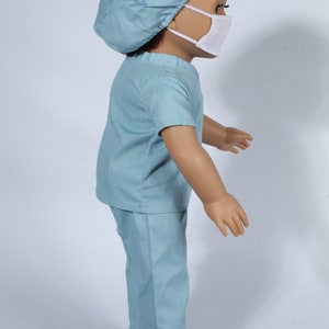 Six Piece Doctor Surgeon Set With Mask, Lab Coat, Scrubs, Booties and ...
