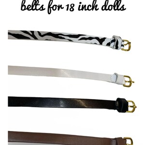 Belts Made to Fit Popular 18 Inch Dolls in Four Colors - Etsy