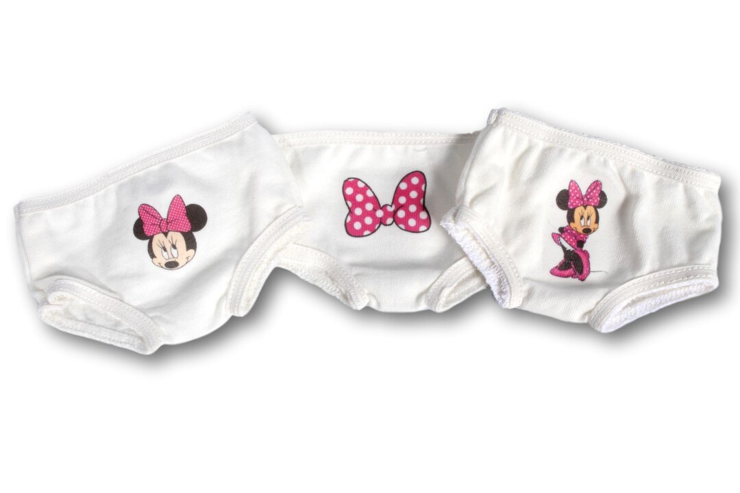 Set of Three Pink Minnie Mouse Underwear for 18 Inch Dolls - Etsy