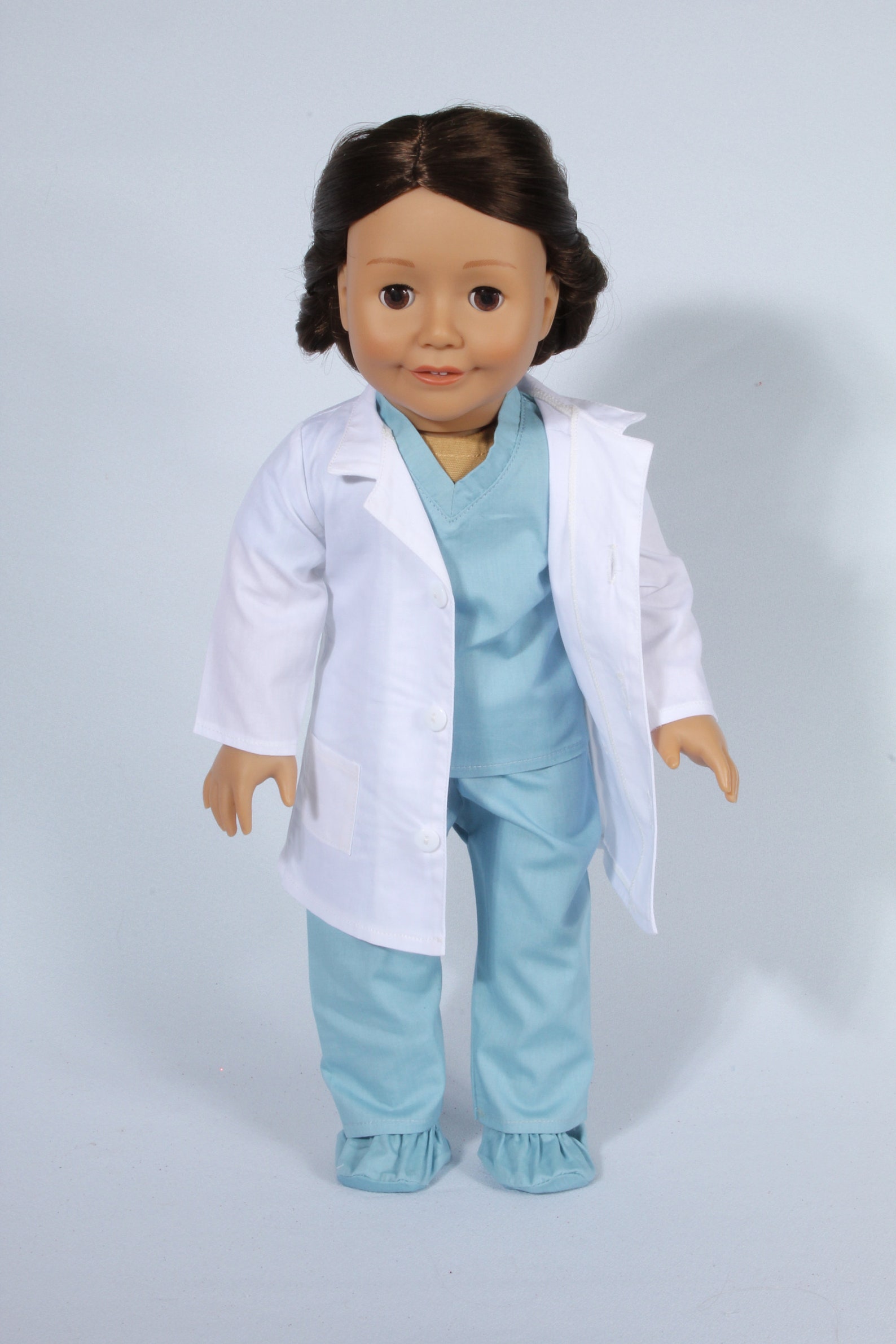 Six Piece Doctor Surgeon Set With Mask Lab Coat Scrubs - Etsy