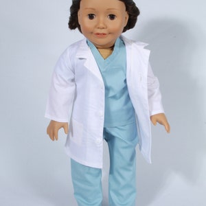 Six Piece Doctor Surgeon Set With Mask, Lab Coat, Scrubs, Booties and ...
