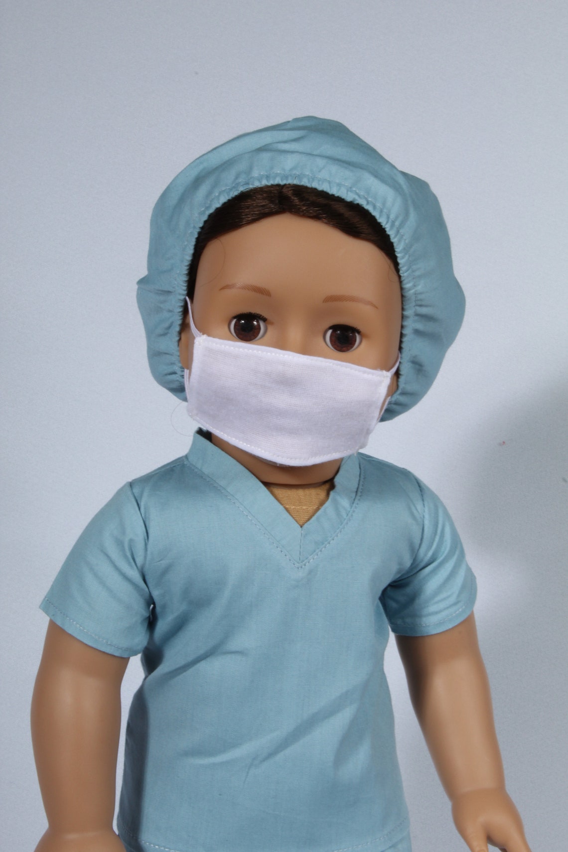 Six Piece Doctor Surgeon Set With Mask Lab Coat Scrubs | Etsy