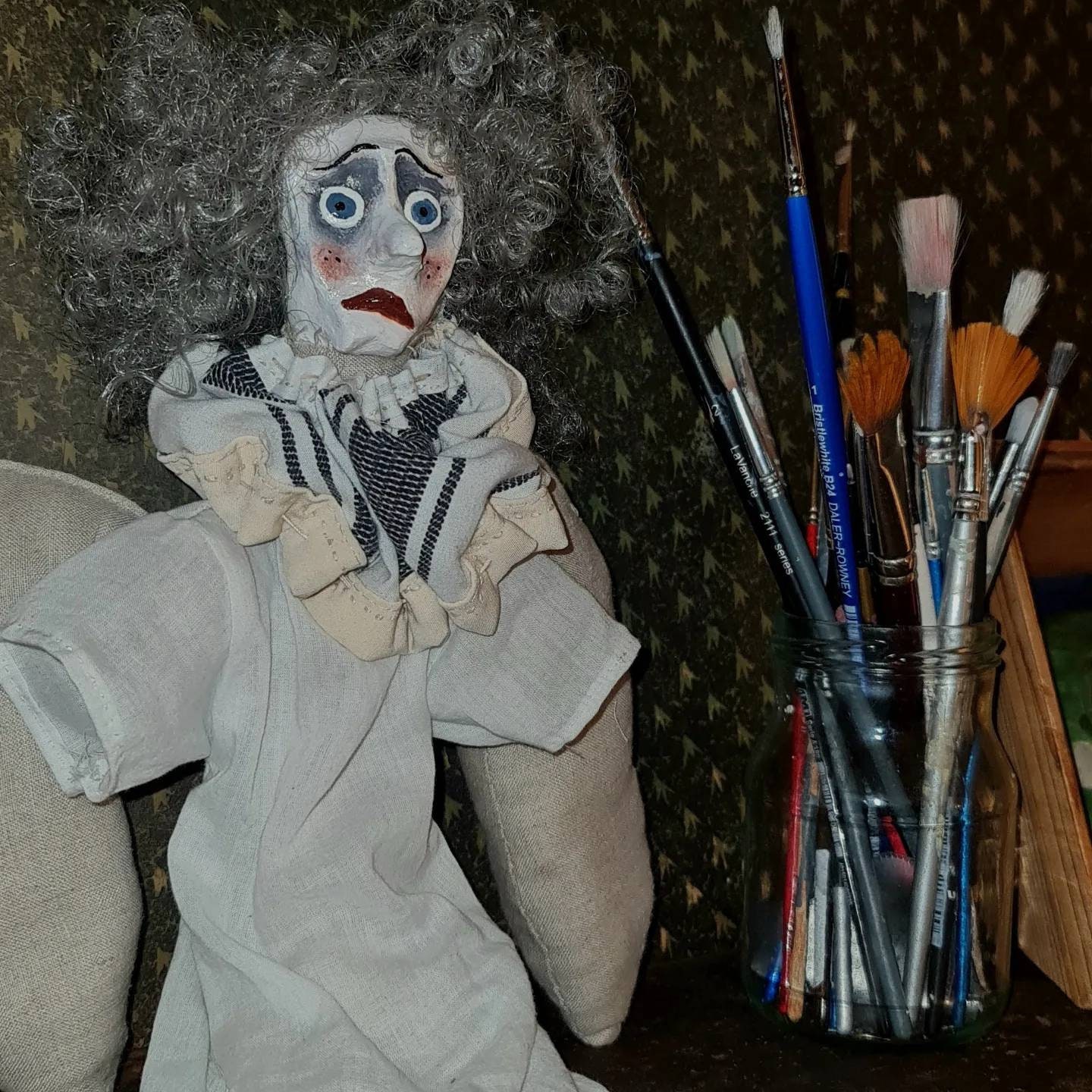 Sad Angel Handmade Goth Puppet Sad Doll Sad Puppet Grieving Doll Grief ...